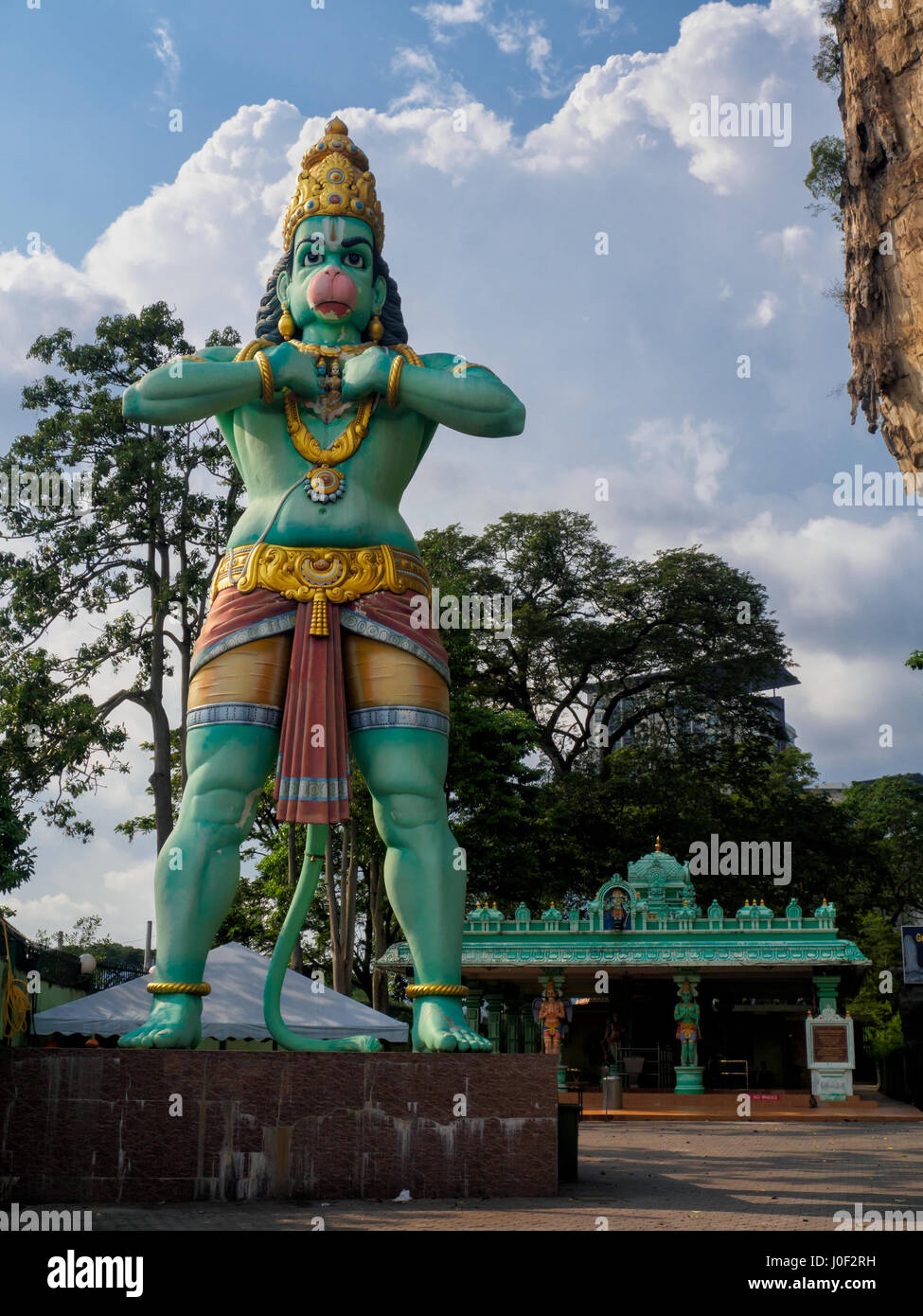 Lord Hanuman deity statue at Batu Caves in Kuala Lumpur, Malaysia Stock ...