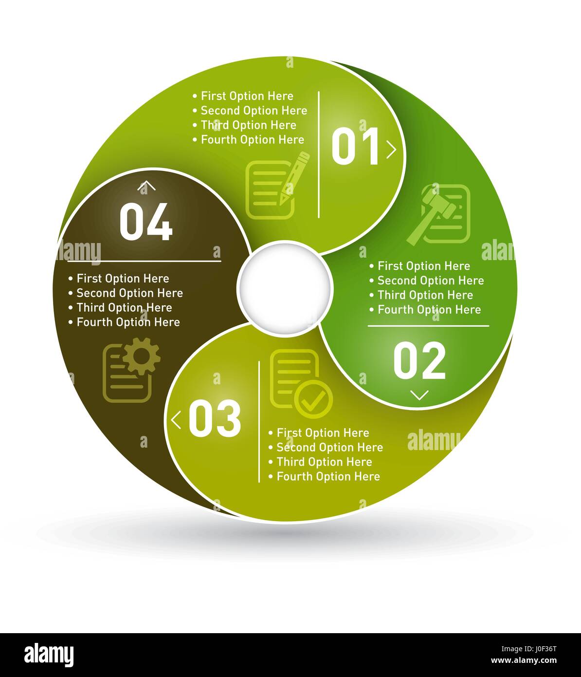 Four arrows circle cycle Stock Vector Images - Alamy