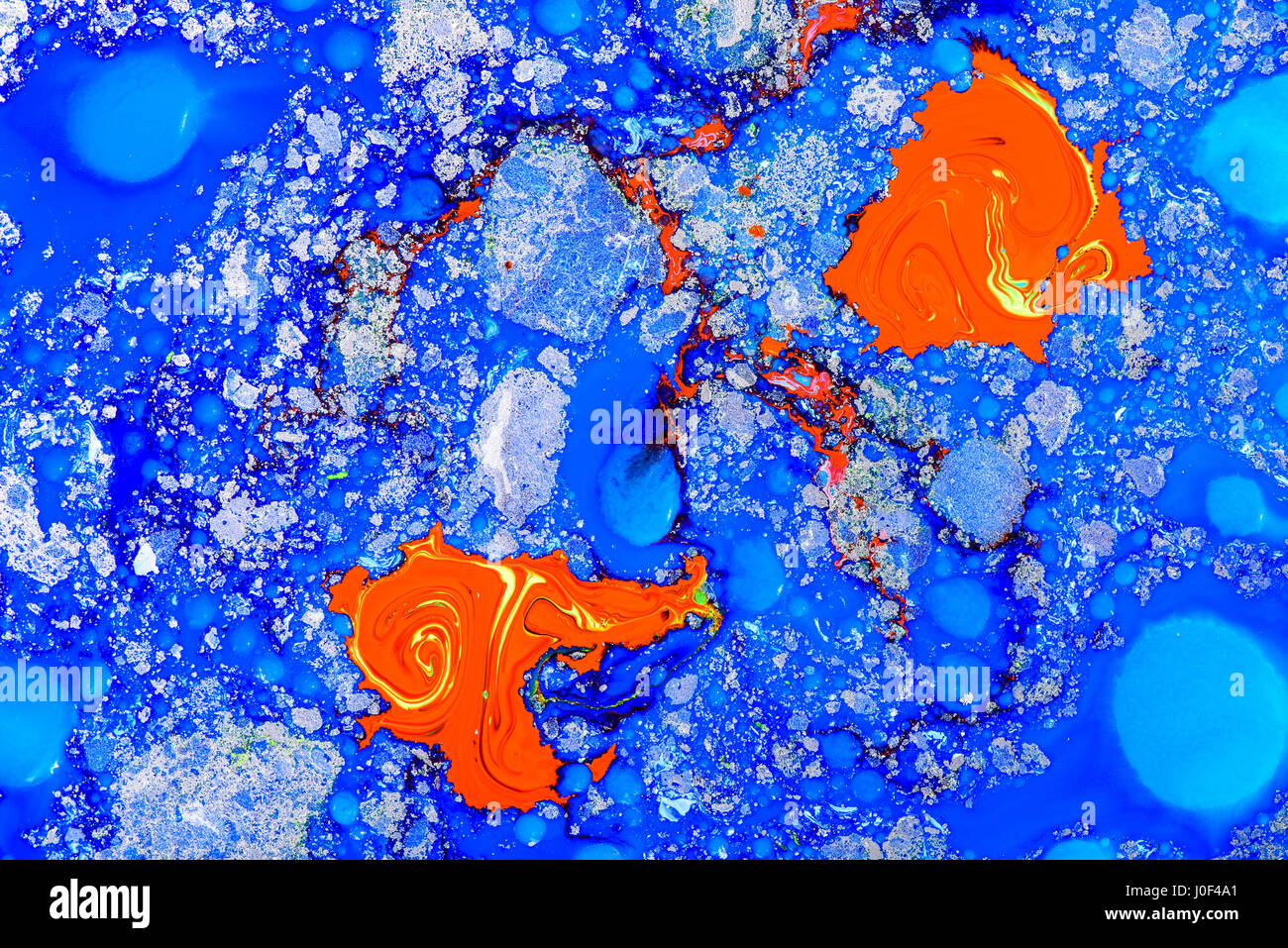 Abstract acrylic colors mixed paint for background. Mixed paint ...