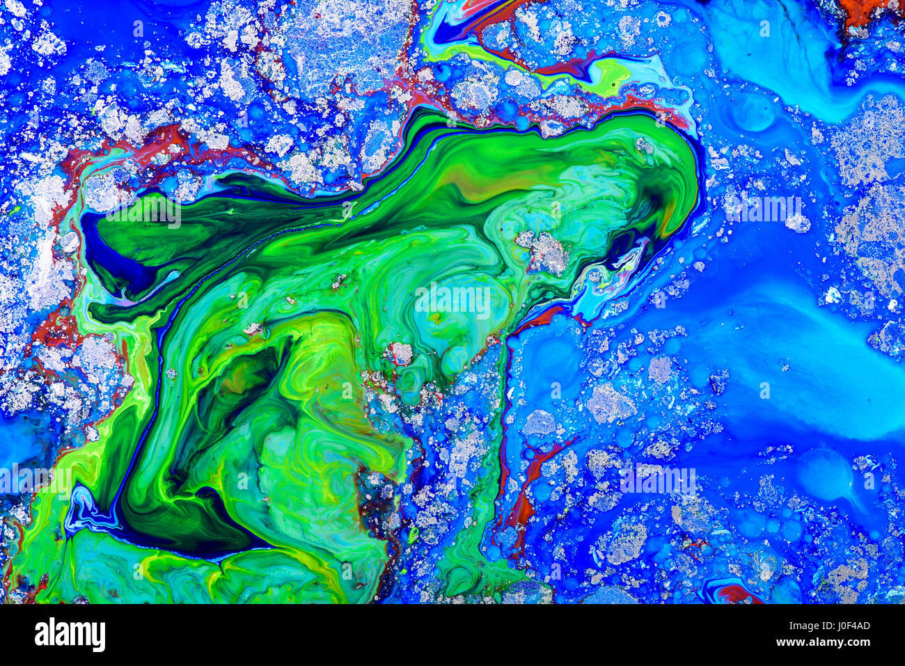 Abstract acrylic colors mixed paint for background. Mixed paint ...