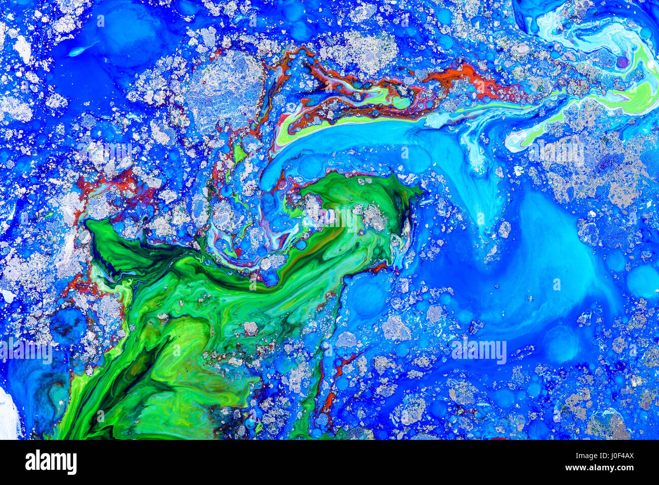 Abstract acrylic colors mixed paint for background. Mixed paint ...