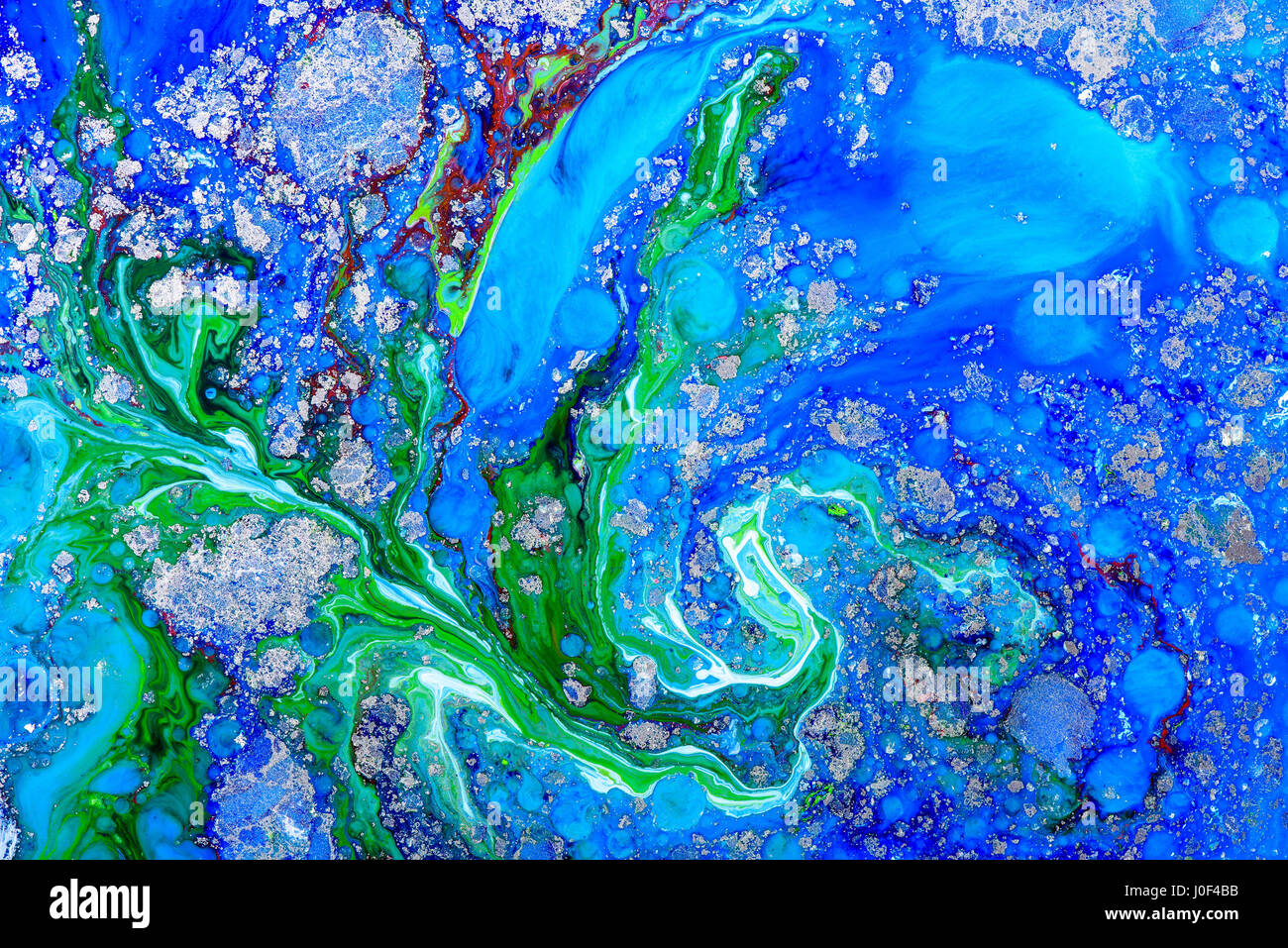 Abstract acrylic colors mixed paint for background. Mixed paint ...