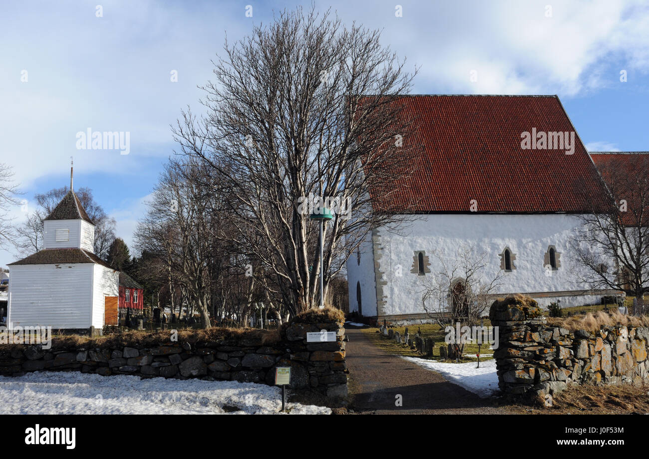 The white painted Trondenes Church, Trondenes kirke, is the world’s ...