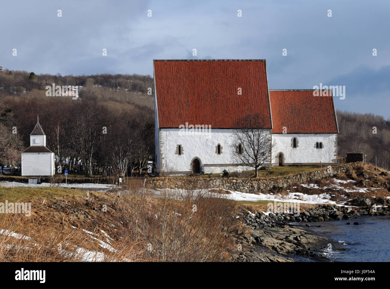 The white painted Trondenes Church, Trondenes kirke, is the world’s ...