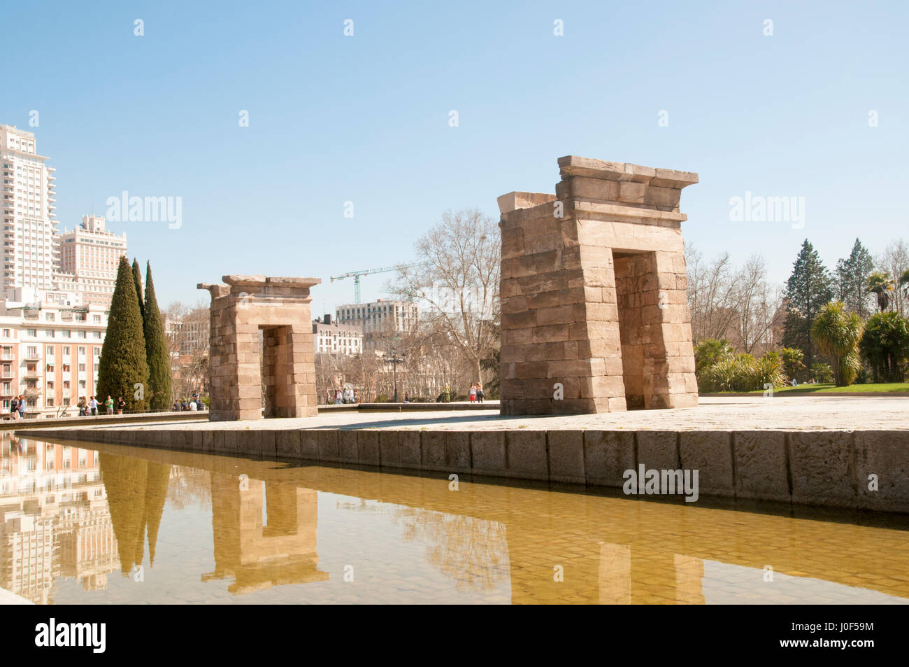 Templo de Debod (Debod Temple), An Egyptian temple relocated to Parque ...