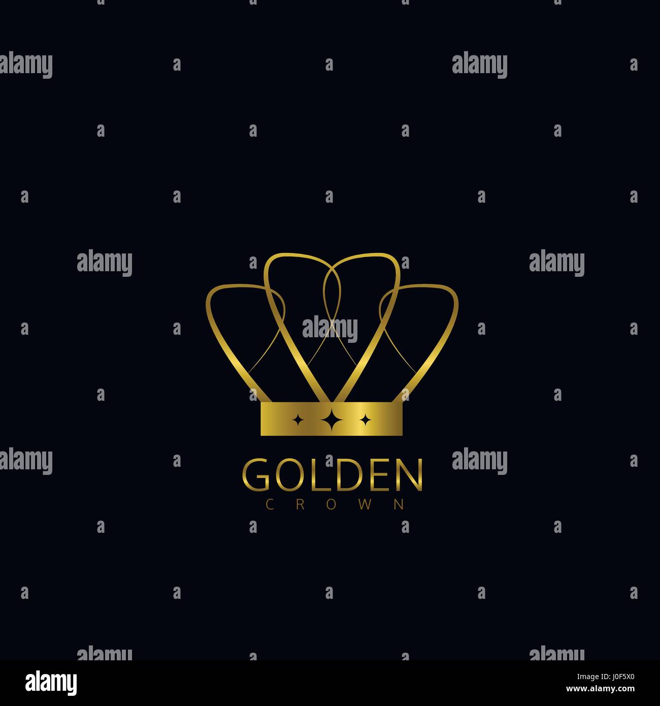 Golden crown label Stock Vector Image & Art - Alamy