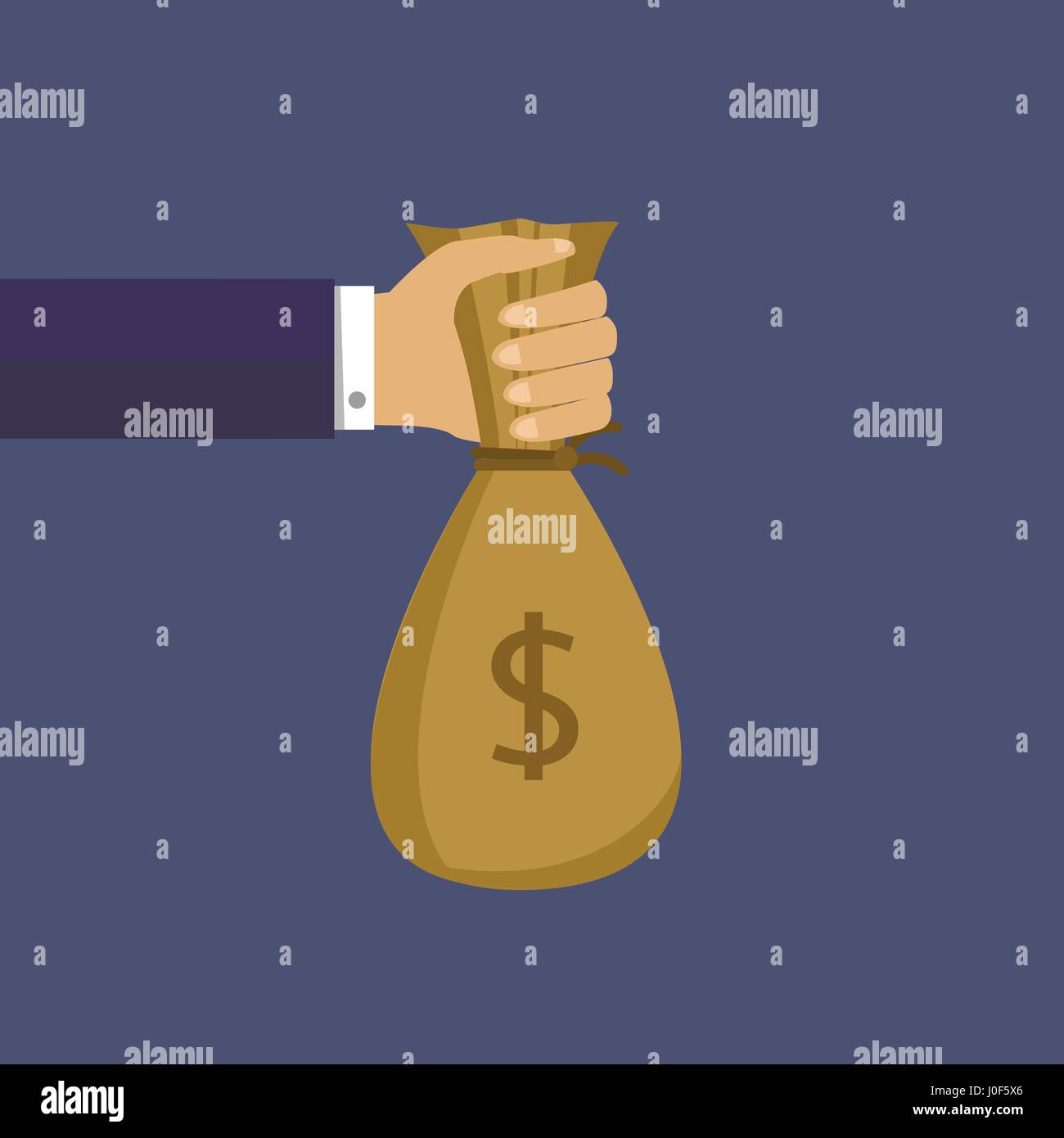 Purse money coin hand Stock Vector Images - Alamy