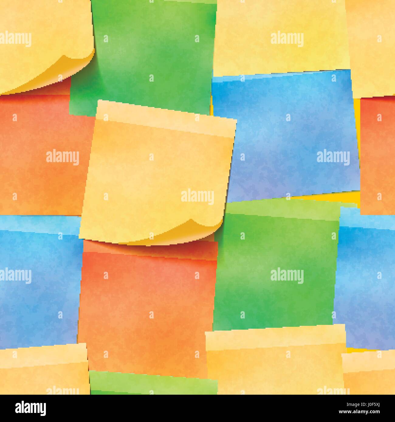 A lot of realistic colourful sticky notes seamless pattern Stock Vector ...