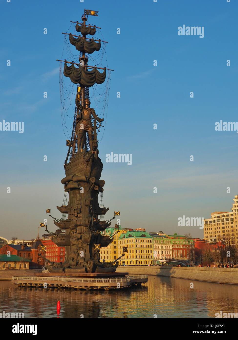 Peter the great statue Stock Photo - Alamy