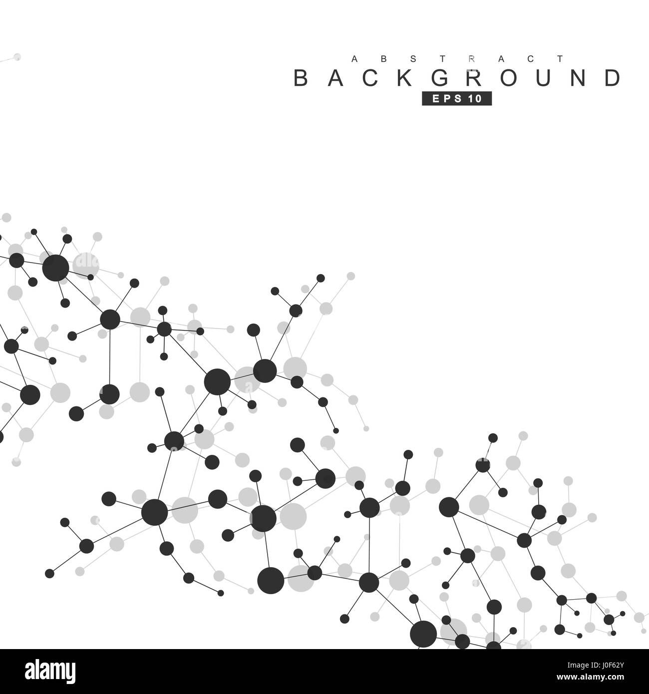 Structure molecule and communication. Dna, atom, neurons. Scientific ...