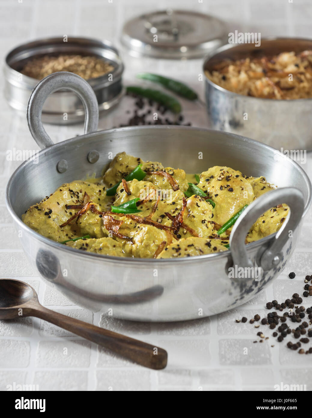 Murgh Kali Mirch. Black pepper chicken. India Food Stock Photo - Alamy