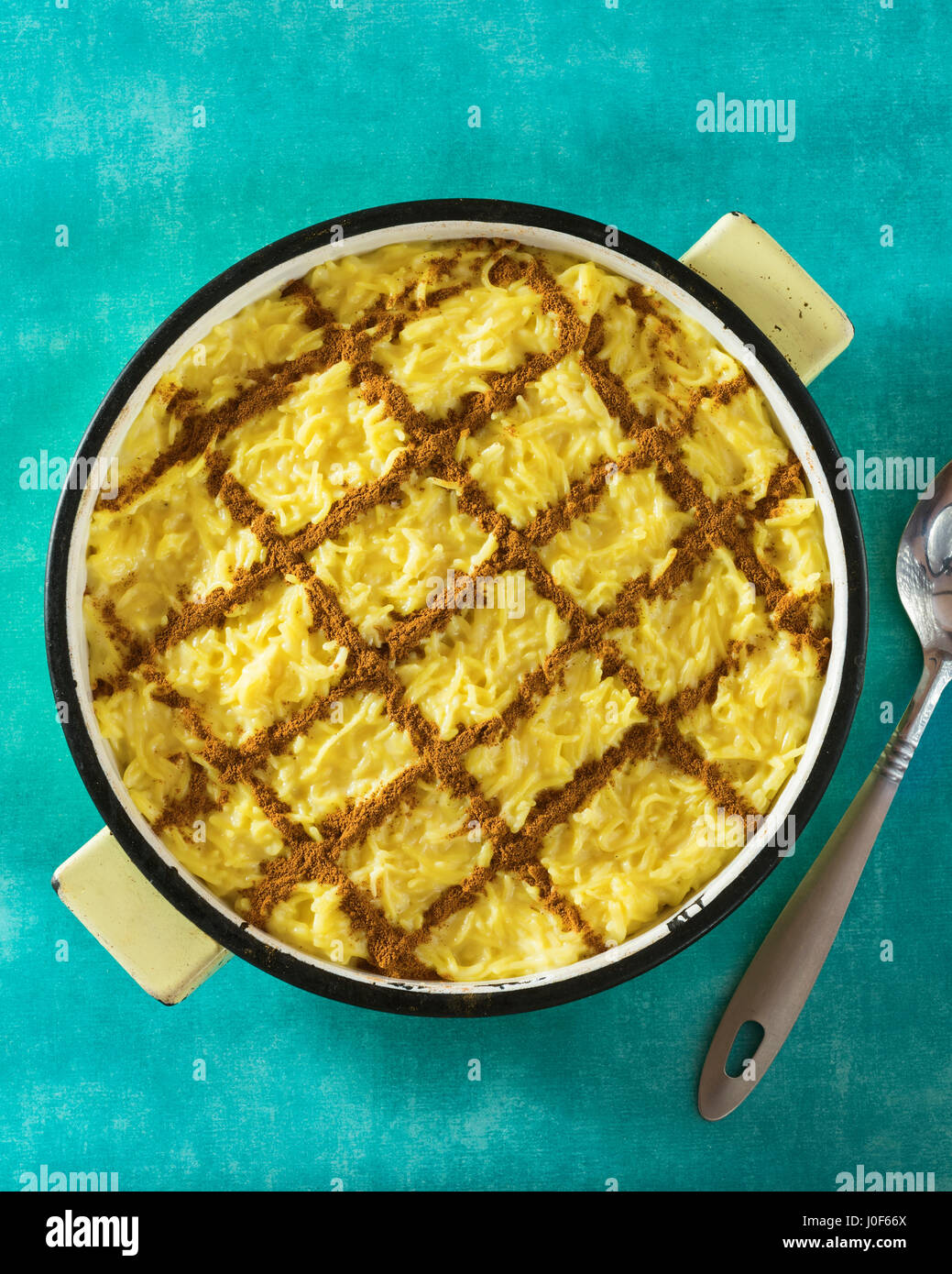 Aletria. Portuguese sweet pasta dessert. Portugal Food Stock Photo - Alamy