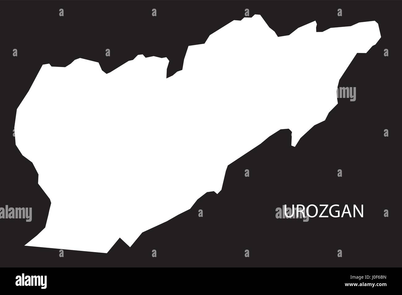 Urozgan Afghanistan map black inverted silhouette illustration Stock ...