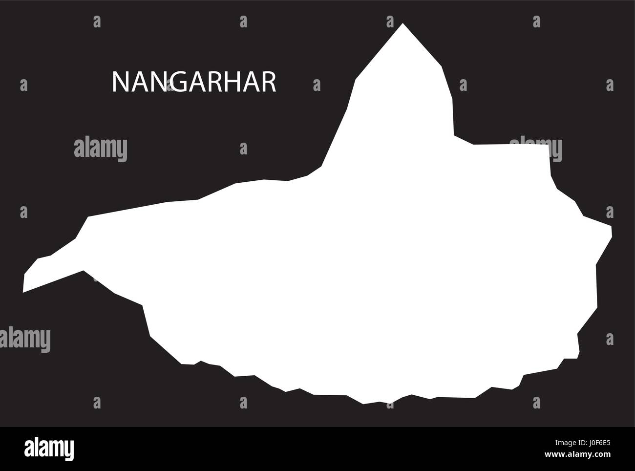 Nangarhar silhouette map hi-res stock photography and images - Alamy