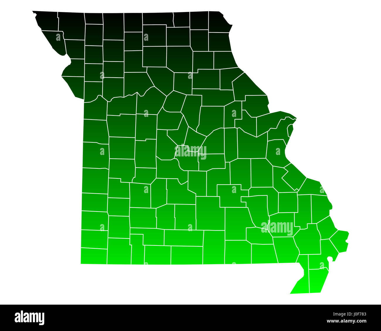 Us state missouri map Cut Out Stock Images & Pictures - Alamy