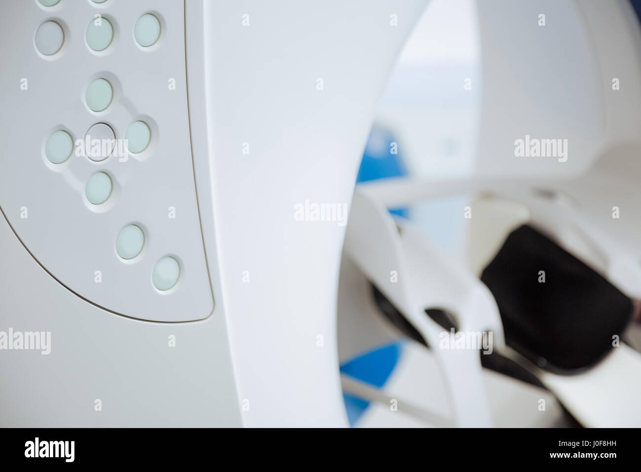 Selective focus of a CT scanner control panel Stock Photo - Alamy