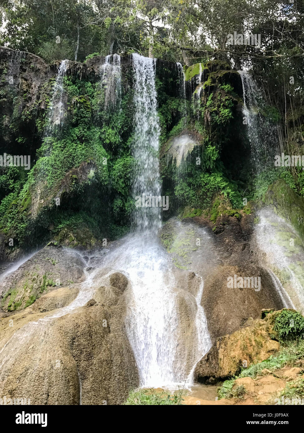 El Nicho Waterfalls in Cuba. El Nicho is located inside the Gran Parque ...