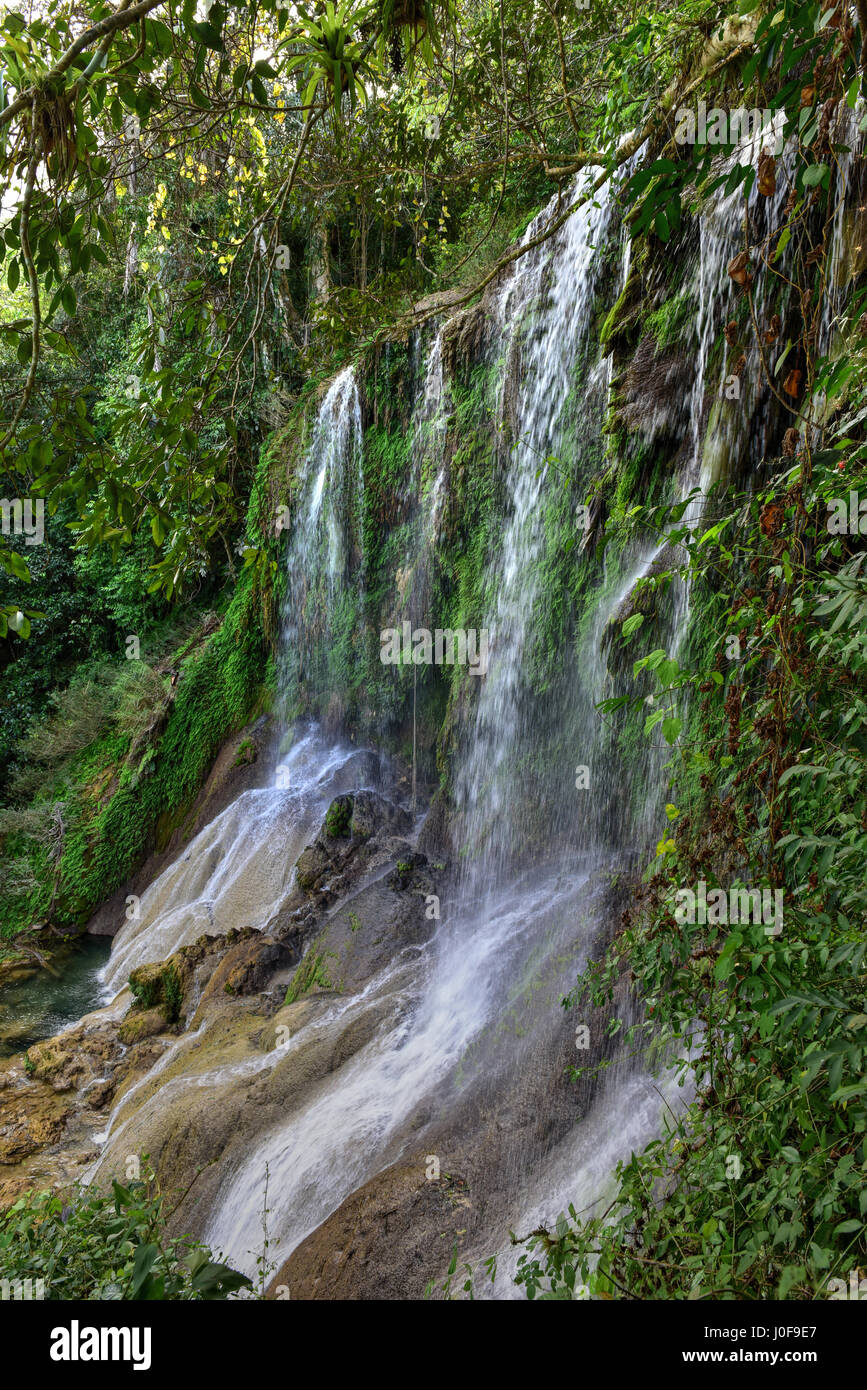 El Nicho Waterfalls in Cuba. El Nicho is located inside the Gran Parque ...
