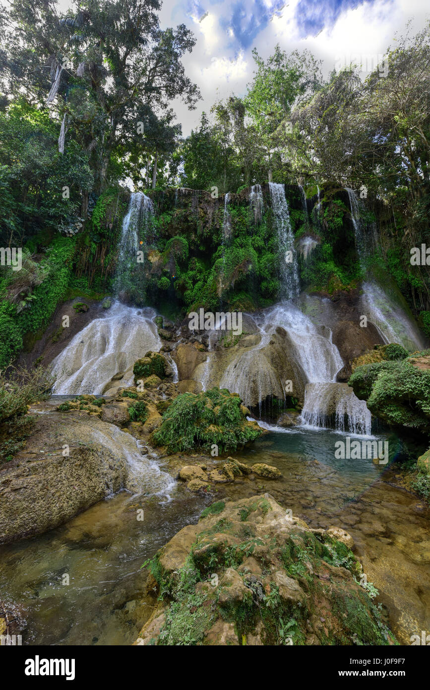 El Nicho Waterfalls in Cuba. El Nicho is located inside the Gran Parque ...