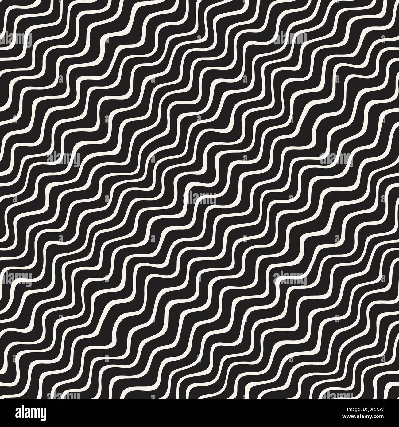 Wavy Ripple Hand Drawn Lines. Abstract Geometric Background Design ...