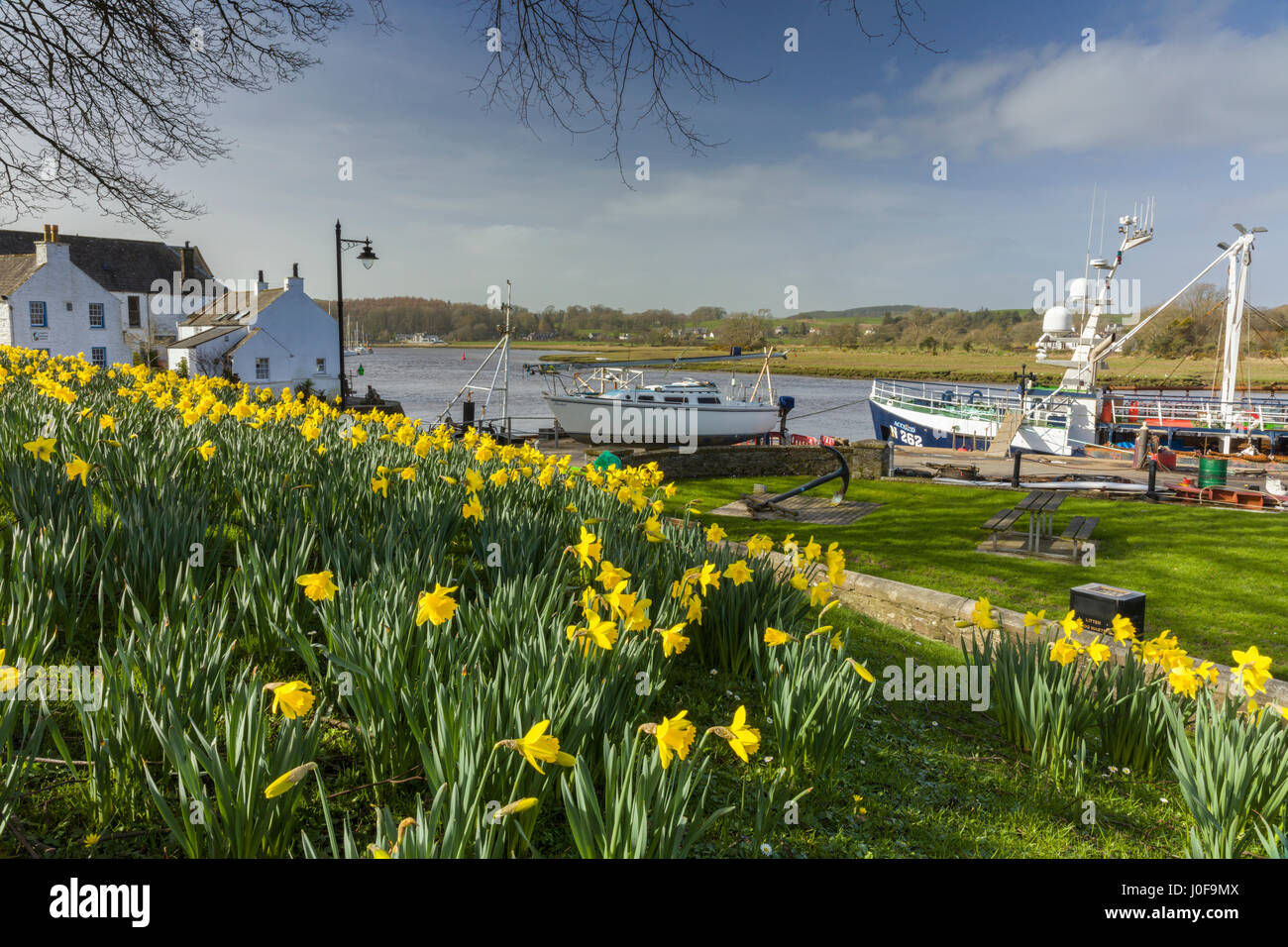 Kirkcudbright on the River Dee, The Solway Firth, Scotland Stock Photo ...