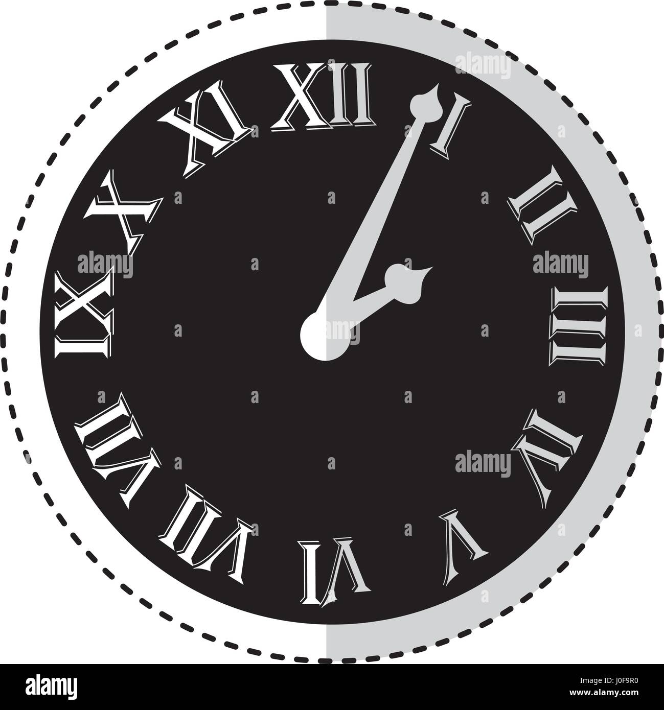 watch with roman numbers Stock Vector Image & Art - Alamy