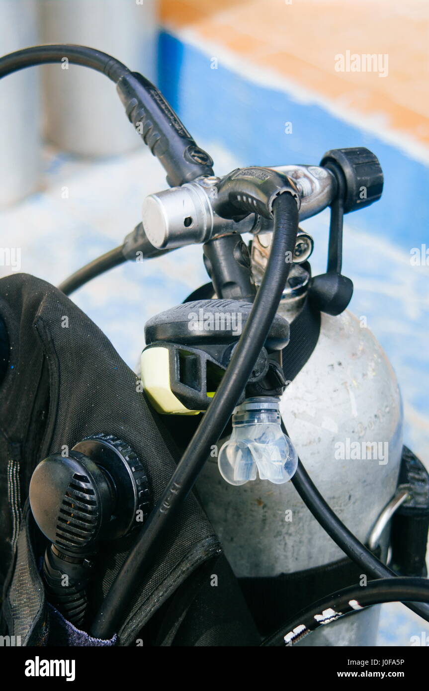 Scuba diving equipment Stock Photo - Alamy