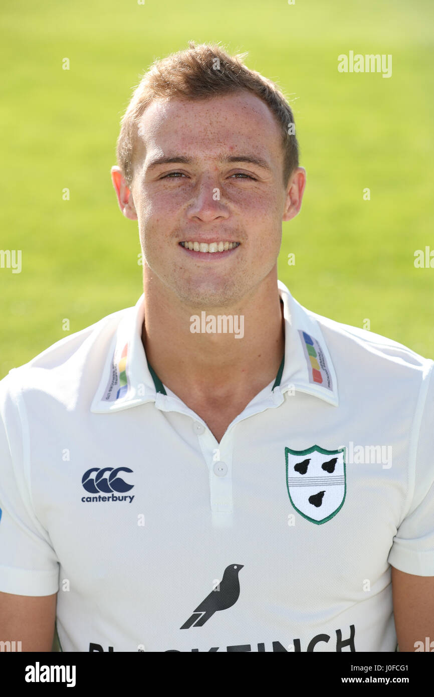 Worcestershire's Charlie Morris Stock Photo - Alamy