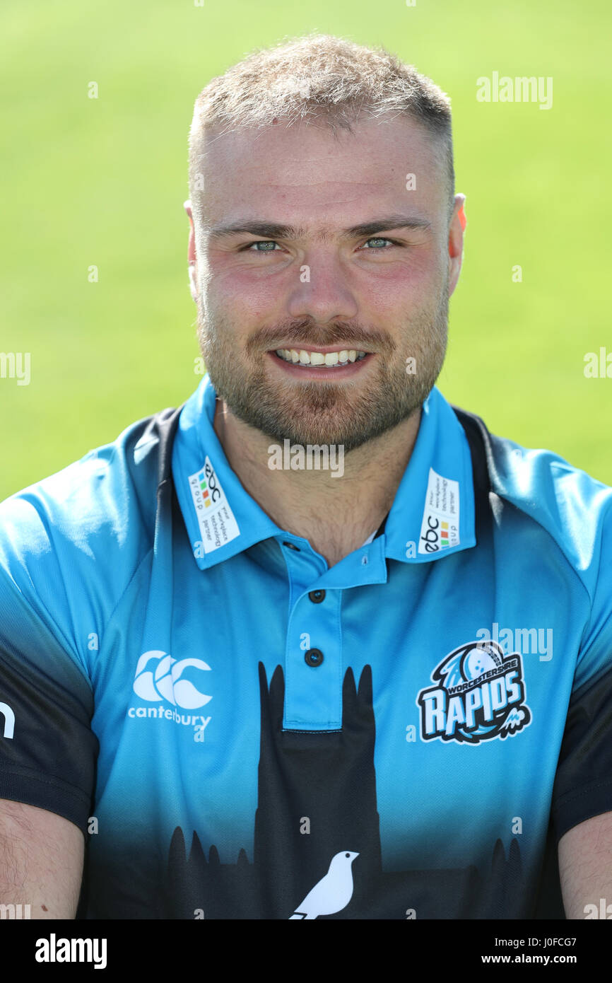 Worcestershire's Joe Leach Stock Photo - Alamy