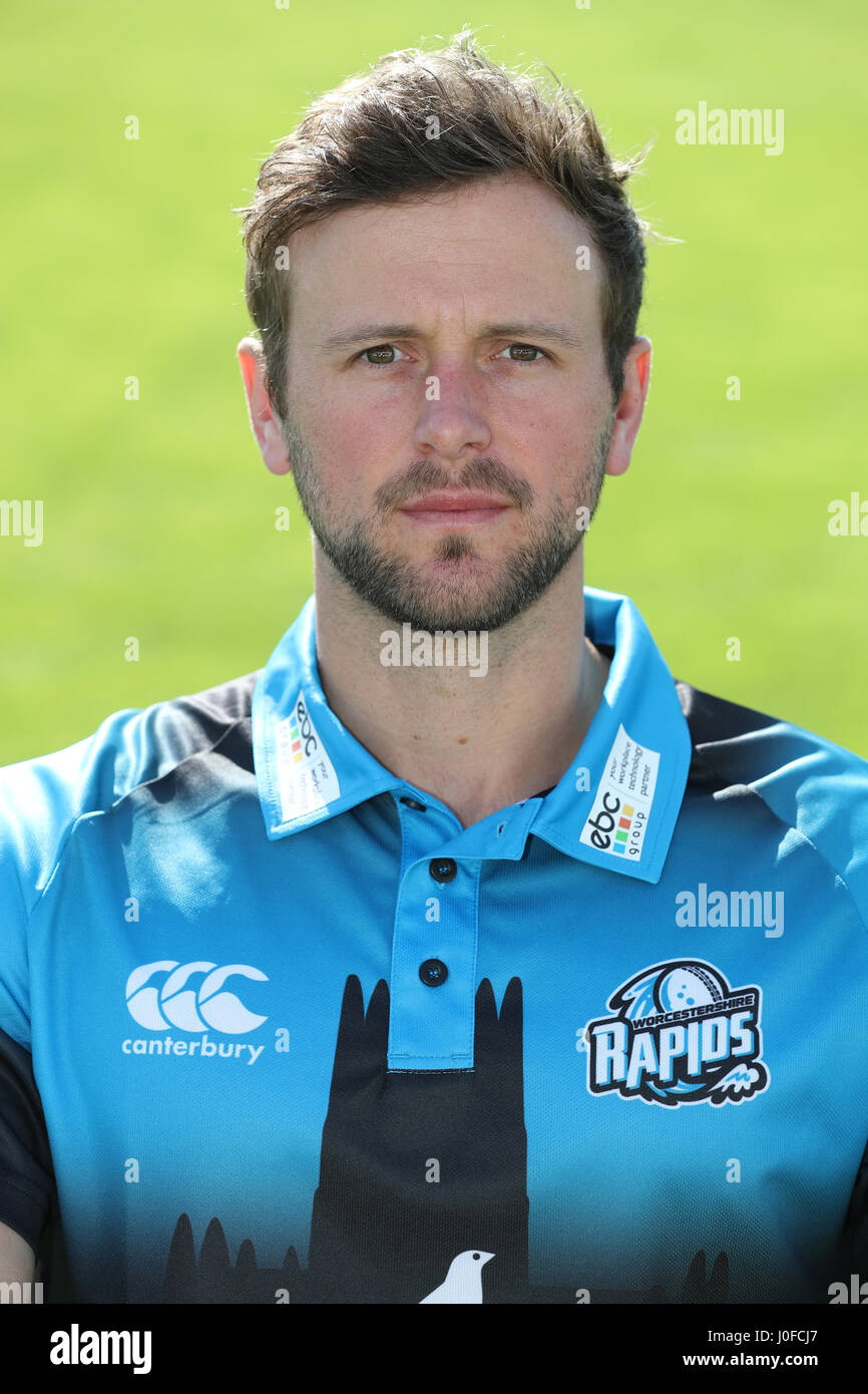 Worcestershire's Ross Whiteley Stock Photo - Alamy