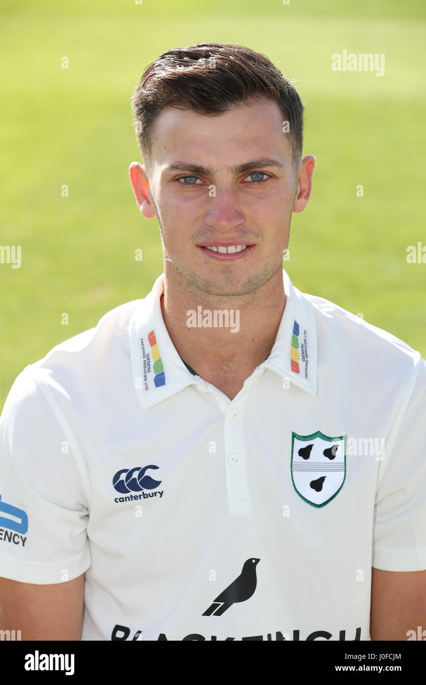 Worcestershire's Ed Barnard Stock Photo - Alamy