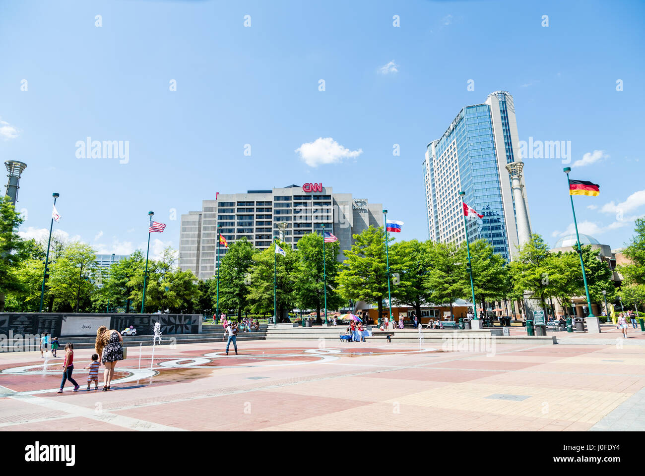 The CNN Building at Atlanta's Centenniel Park Stock Photo - Alamy