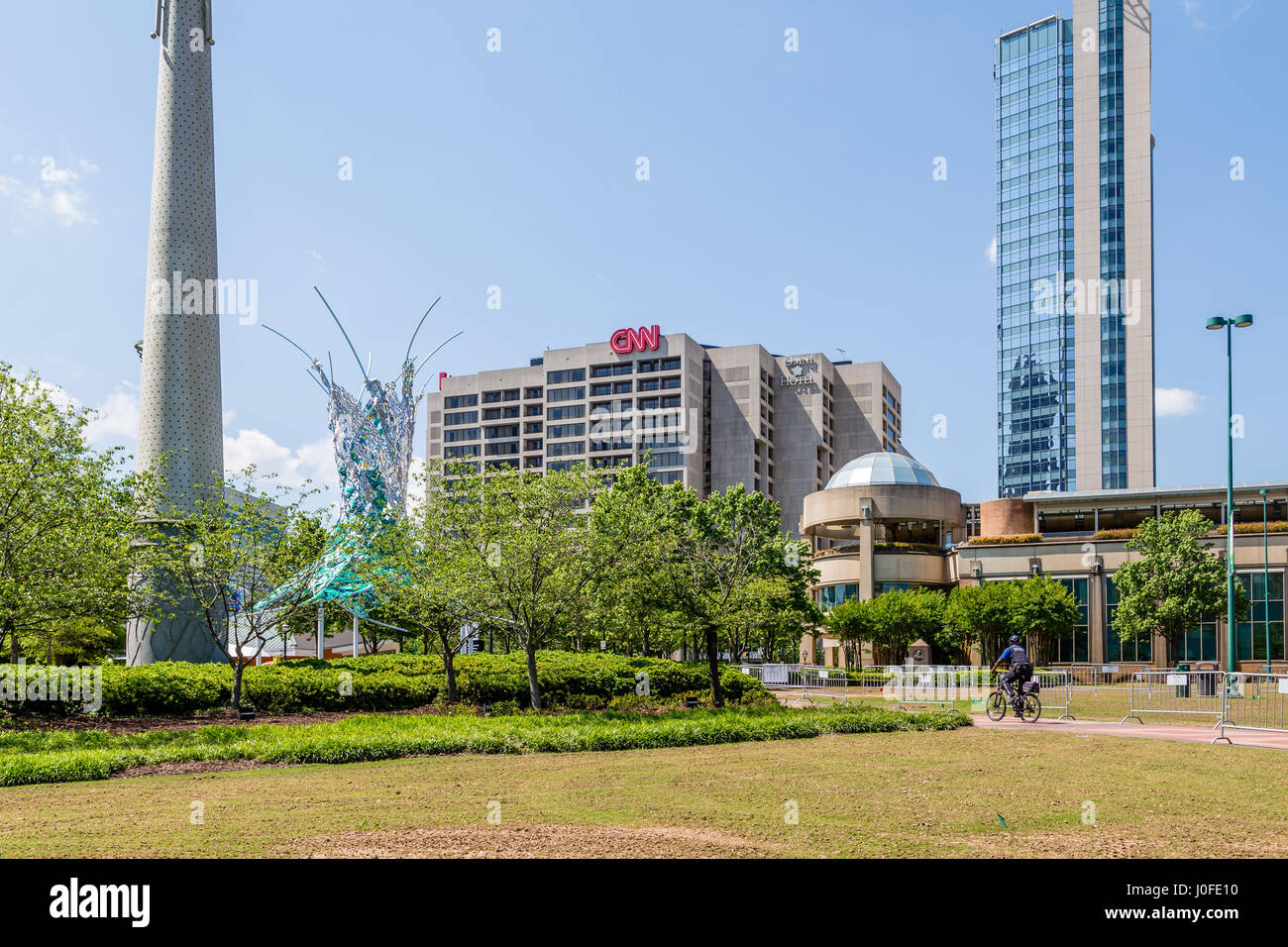 The CNN Building at Atlanta's Centenniel Park Stock Photo - Alamy