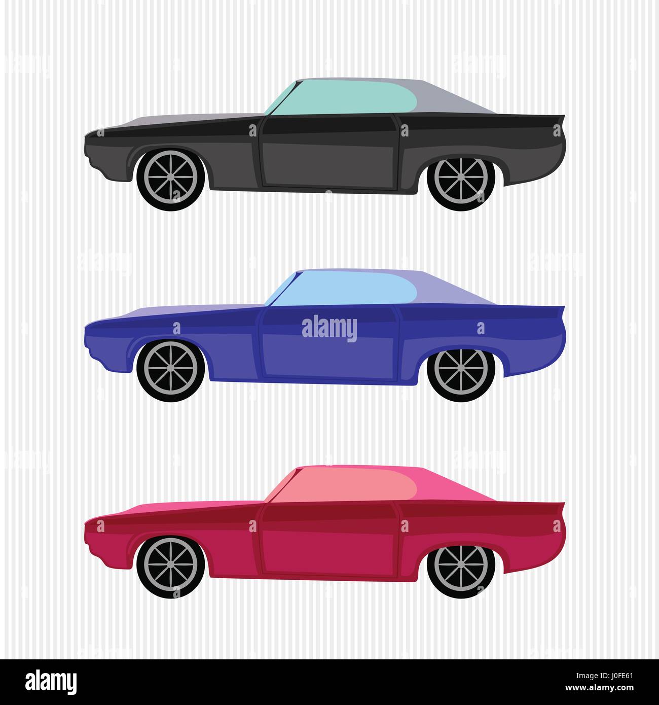 Cool red car Stock Vector Images - Alamy