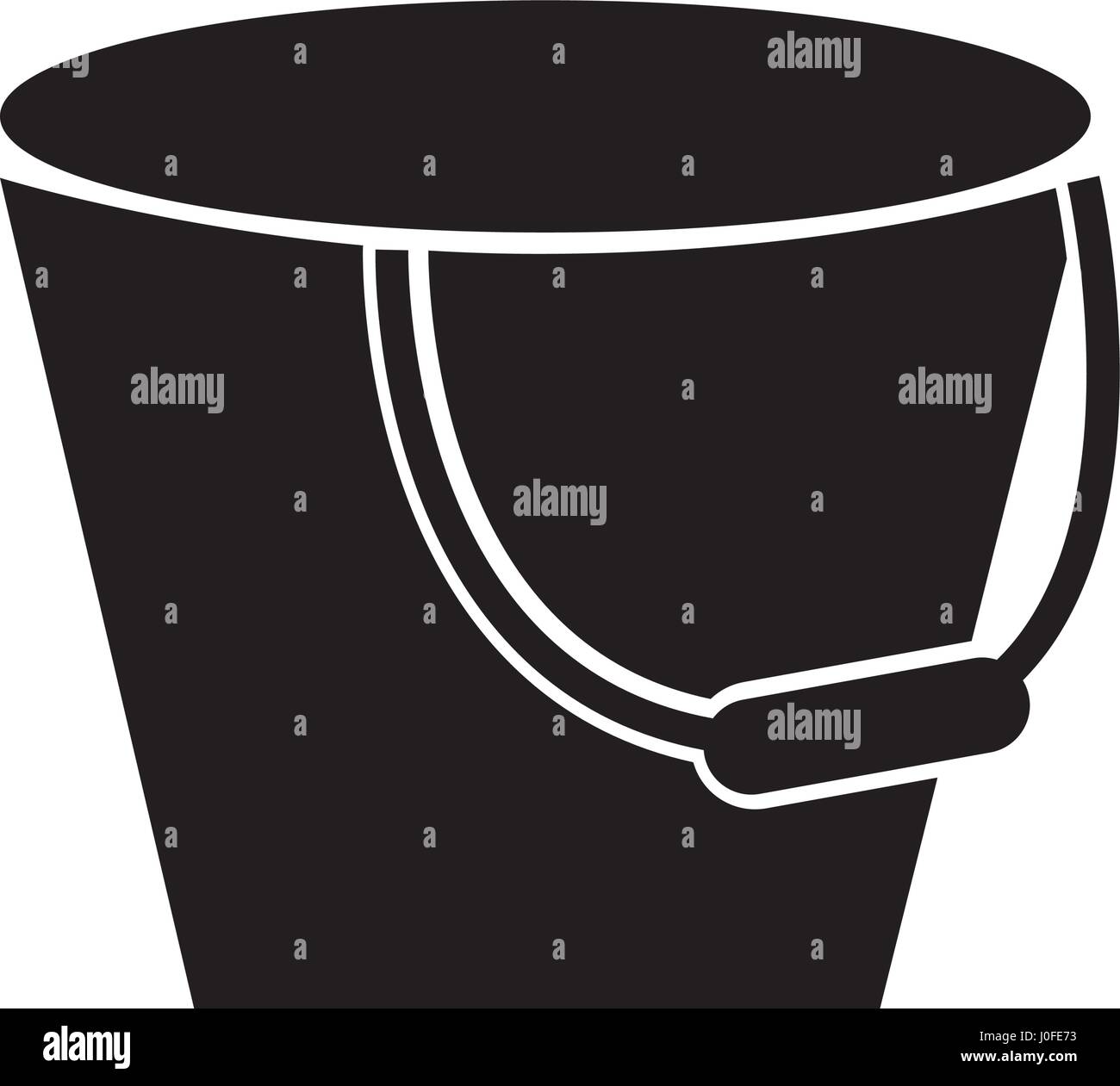 Metal bucket isolated icon Stock Vector Image & Art - Alamy