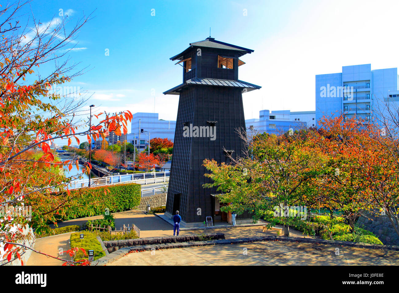 Edo Style Fire Lookout Tower Tokyo Japan Stock Photo - Alamy