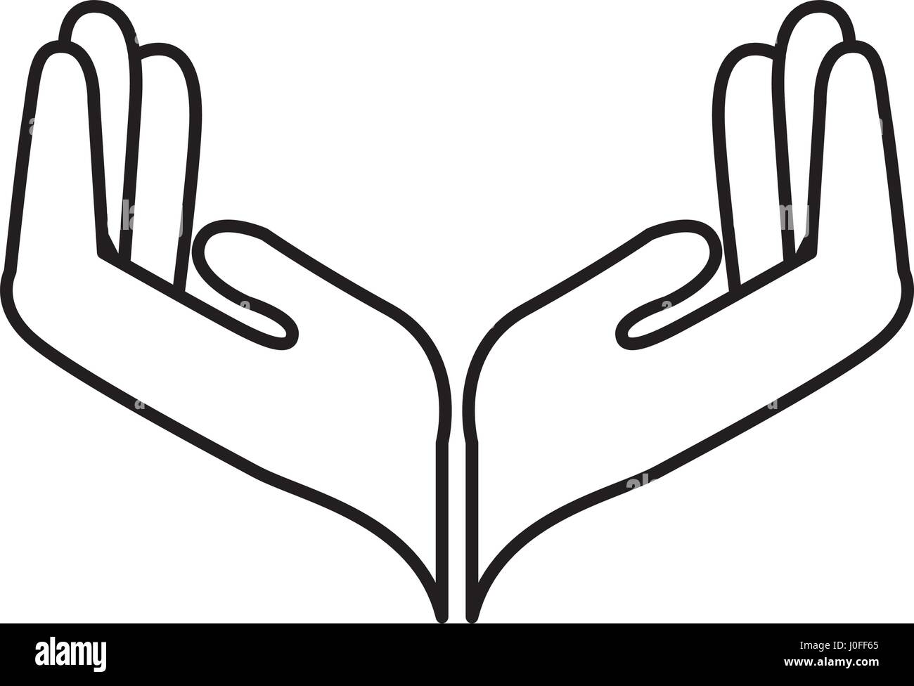 hands human protection icon Stock Vector Image & Art - Alamy