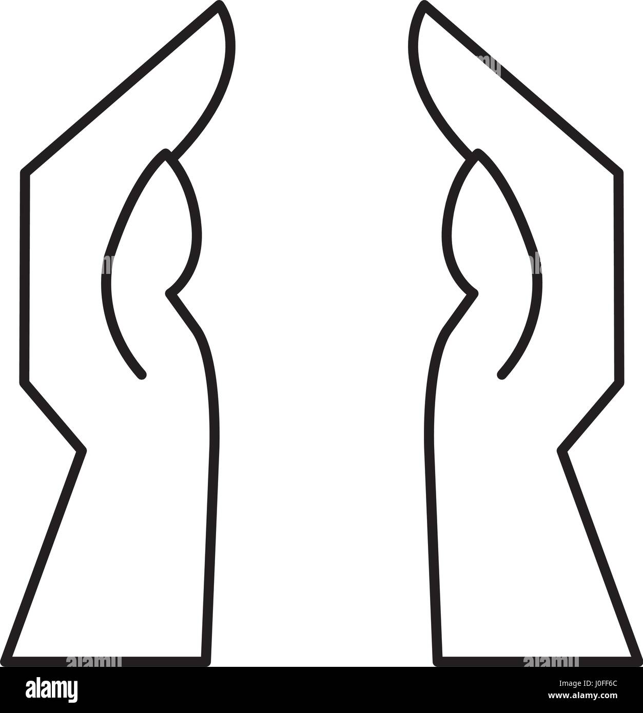 hands human protection icon Stock Vector Image & Art - Alamy