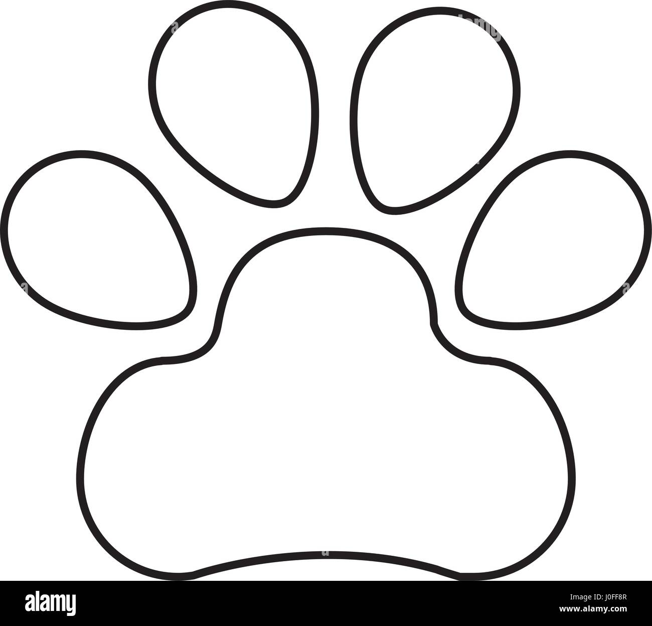 dog footprint isolated icon Stock Vector Image & Art - Alamy