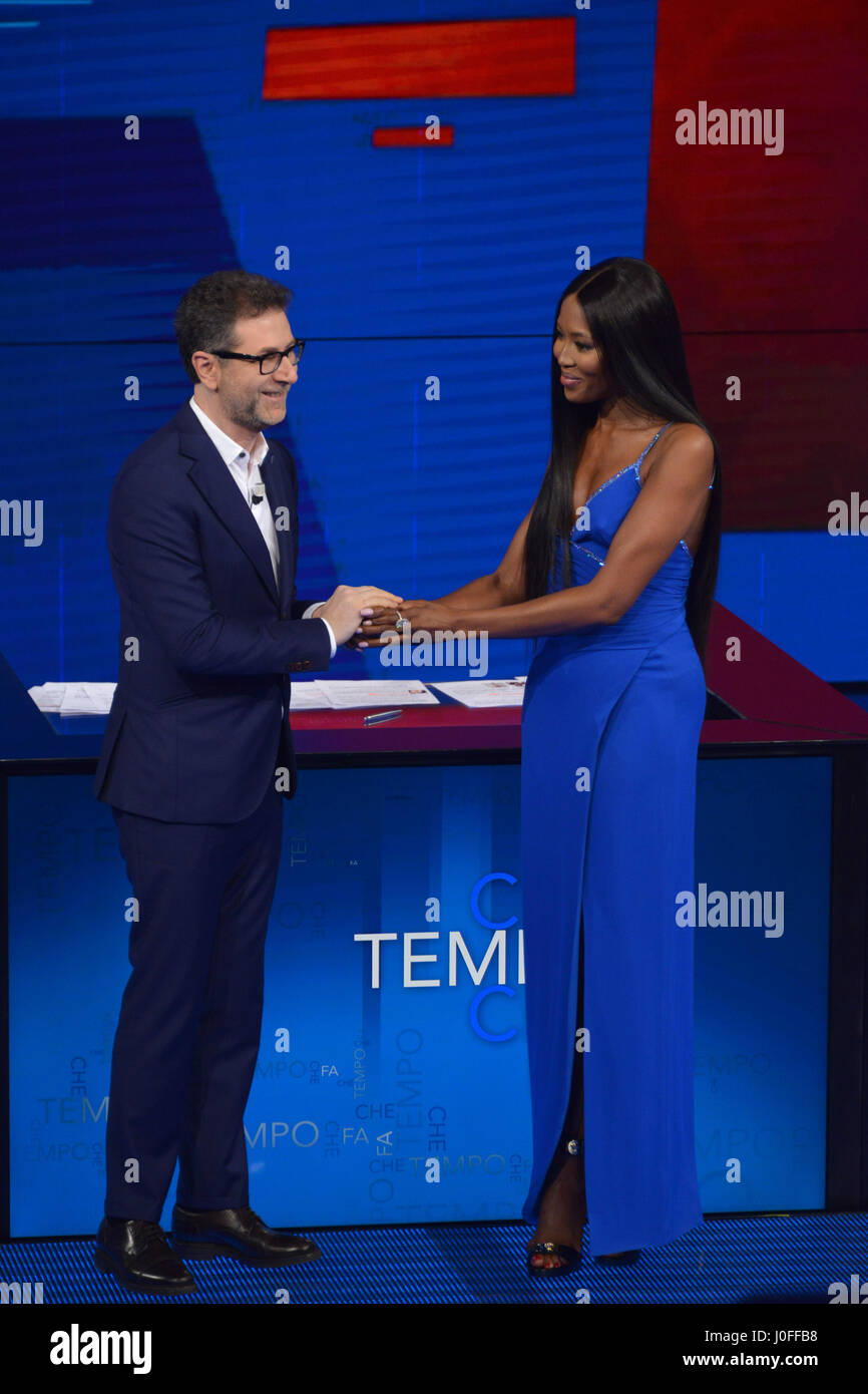 Naomi Campbell, a guest on Italian talk show 'Che tempo che fa ...