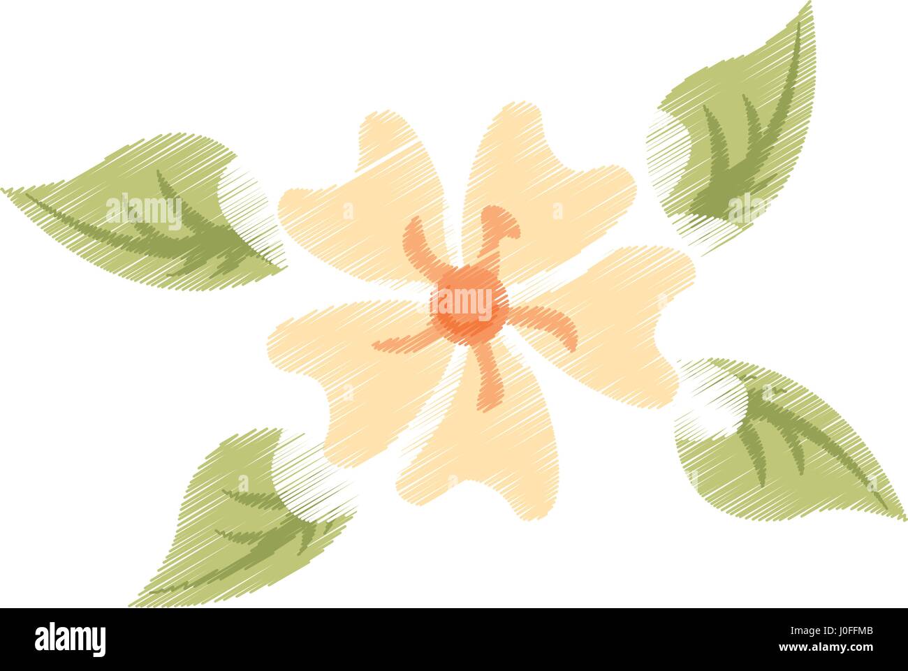 cute flower decorative icon Stock Vector Image & Art - Alamy