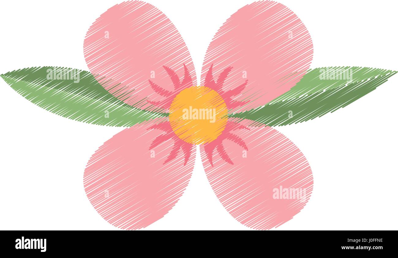 cute flower decorative icon Stock Vector Image & Art - Alamy