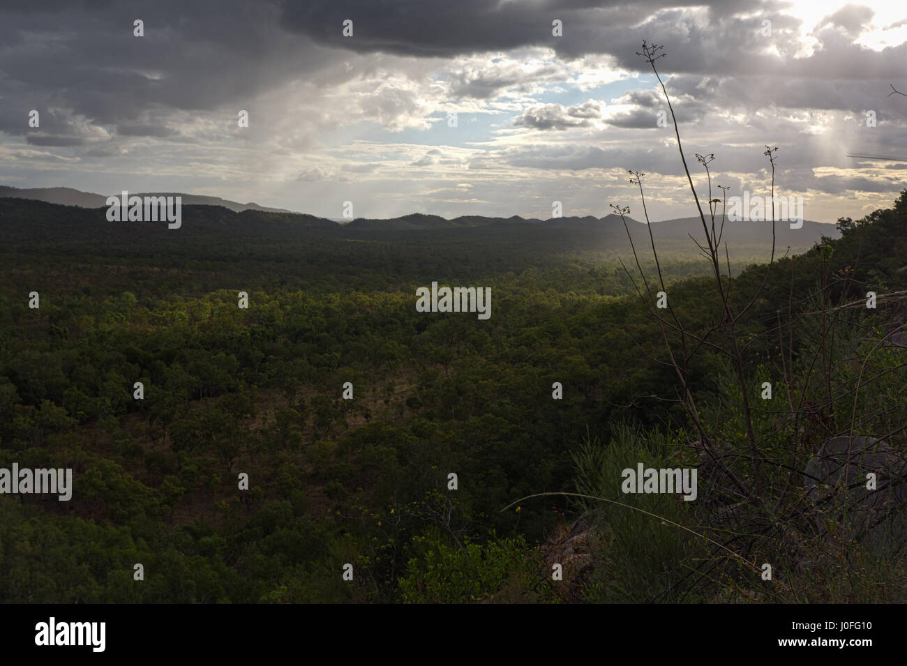 Gunlom Falls view Kakadu National Park Northern Territory Stock Photo ...