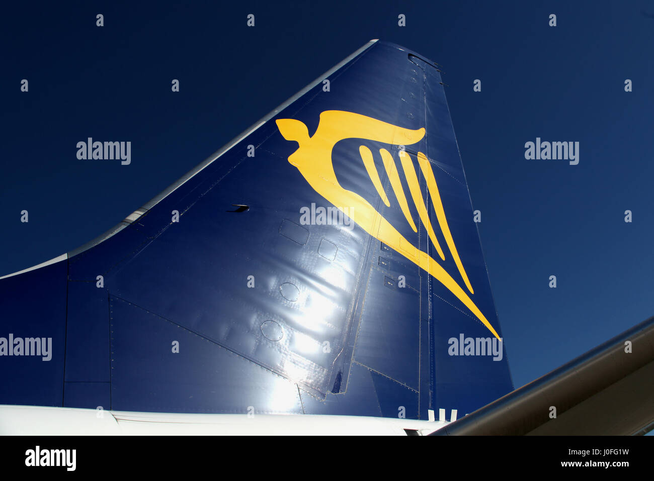 Ryanair Boeing 737 aircraft tail logo Stock Photo - Alamy