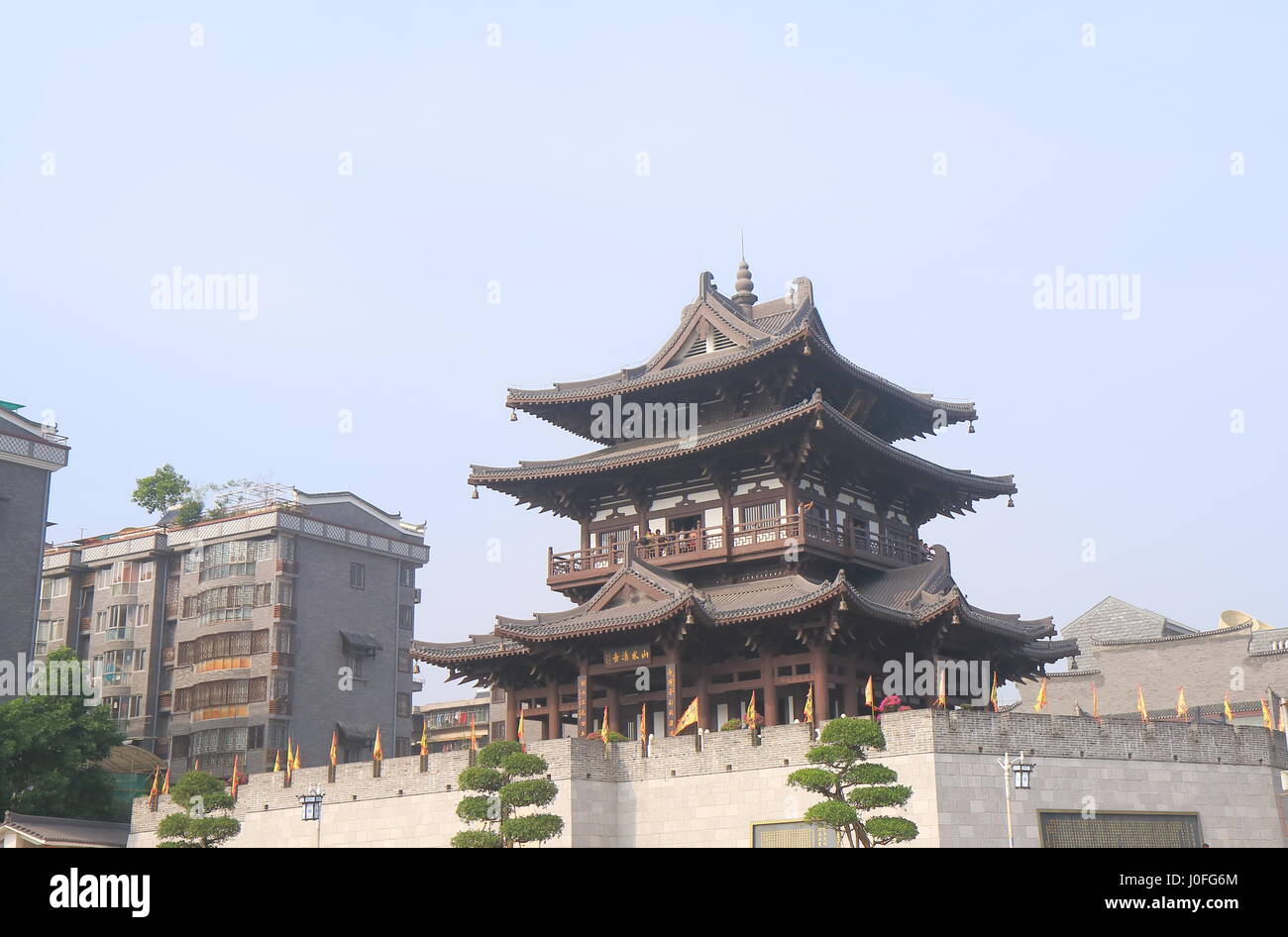 Traditional temple in Guilin China Stock Photo - Alamy