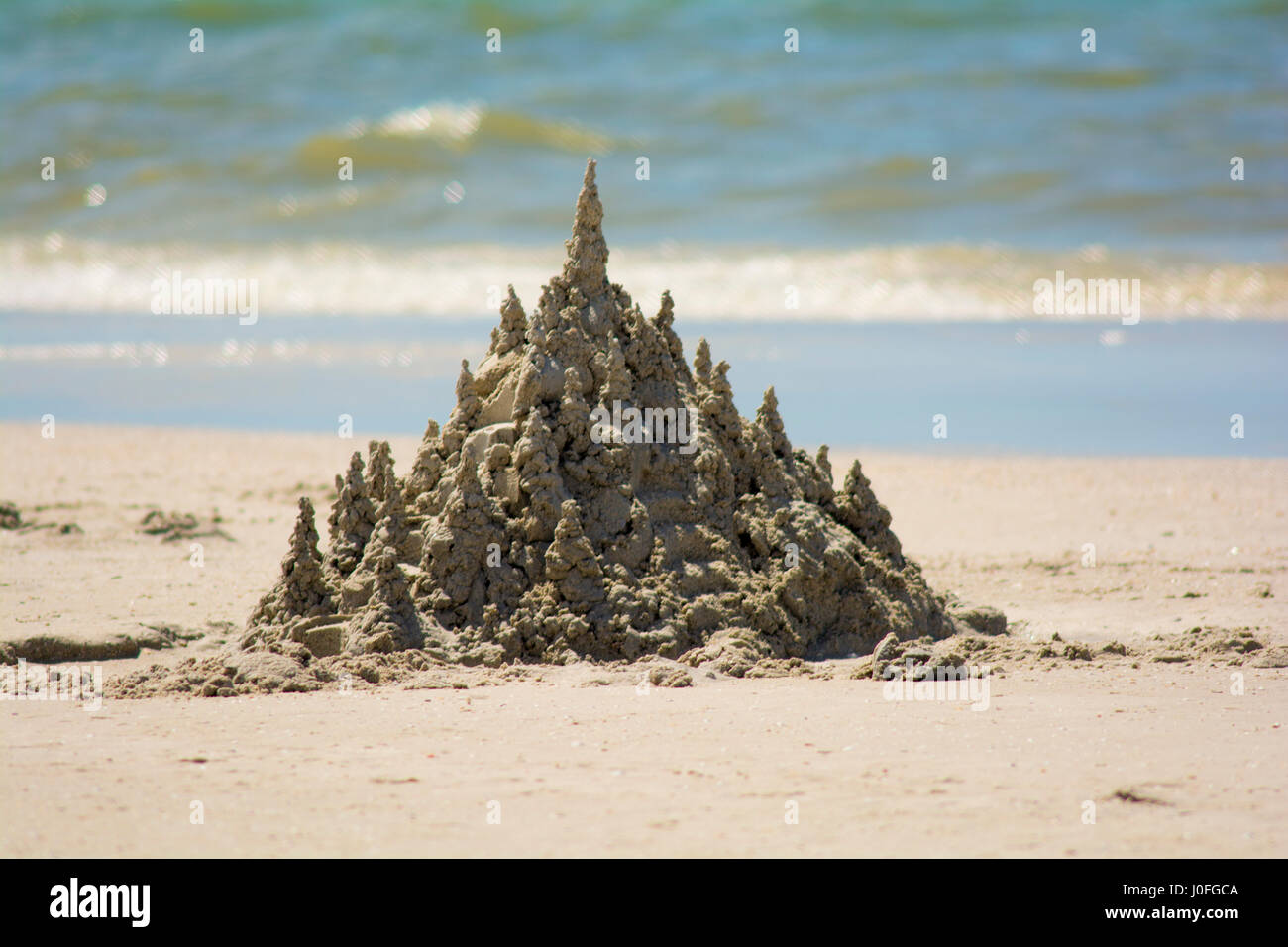 Beach sand castle hi-res stock photography and images - Alamy