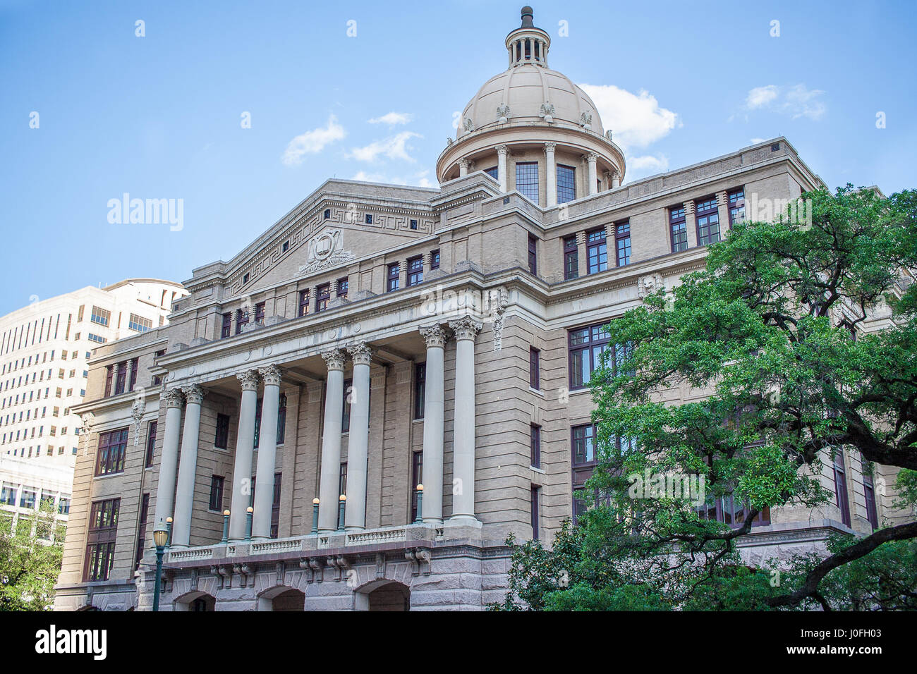 April, 2017, Houston, Texas: The Historic Harris County Courthouse, now ...