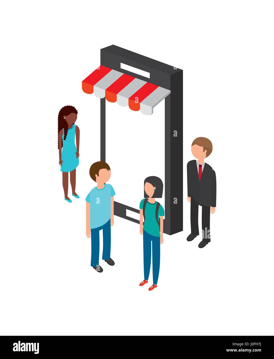 shopping isometric icons design Stock Vector Image & Art - Alamy