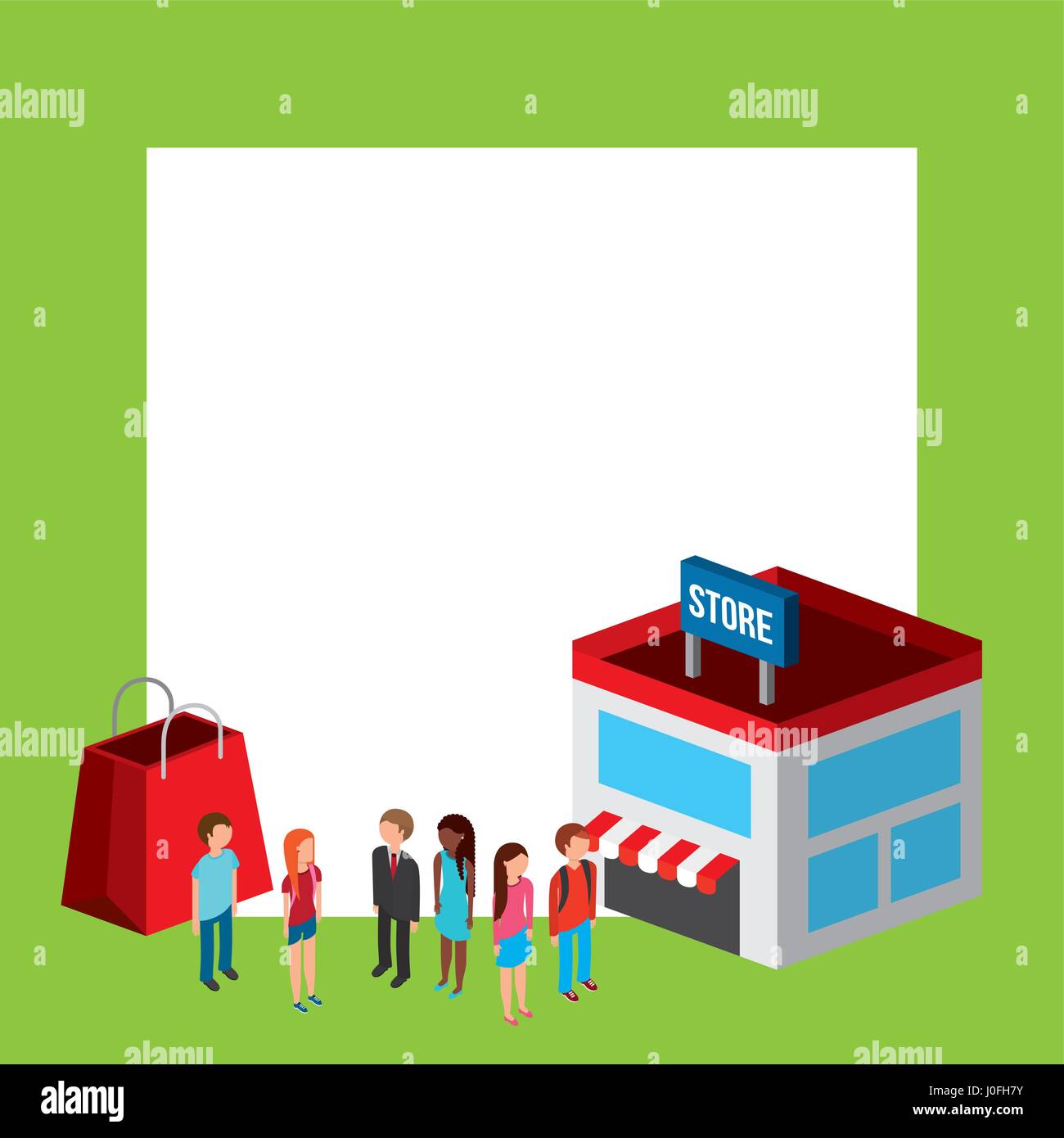 shopping isometric icons design Stock Vector Image & Art - Alamy