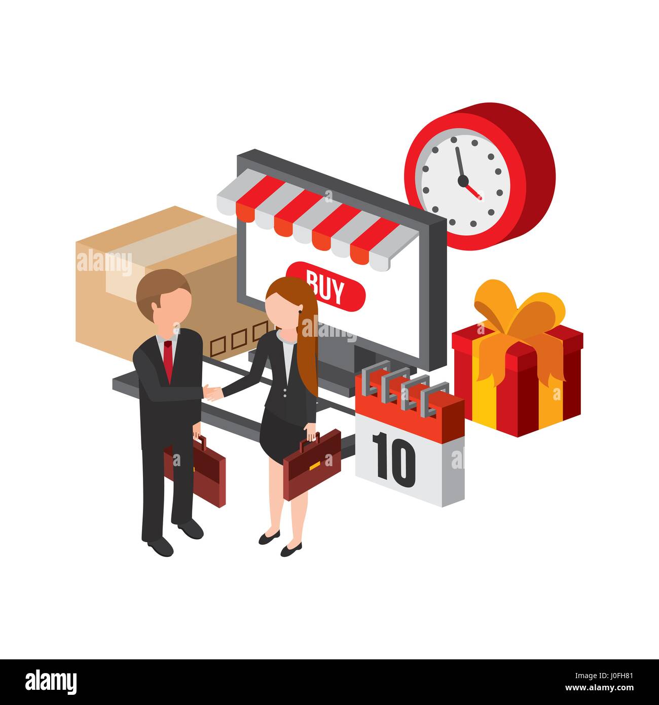 shopping isometric icons design Stock Vector Image & Art - Alamy